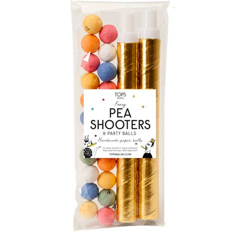 Fancy Pea Shooters w/Colored Paper Balls - Set of 2 Shooters – Iris & Olive